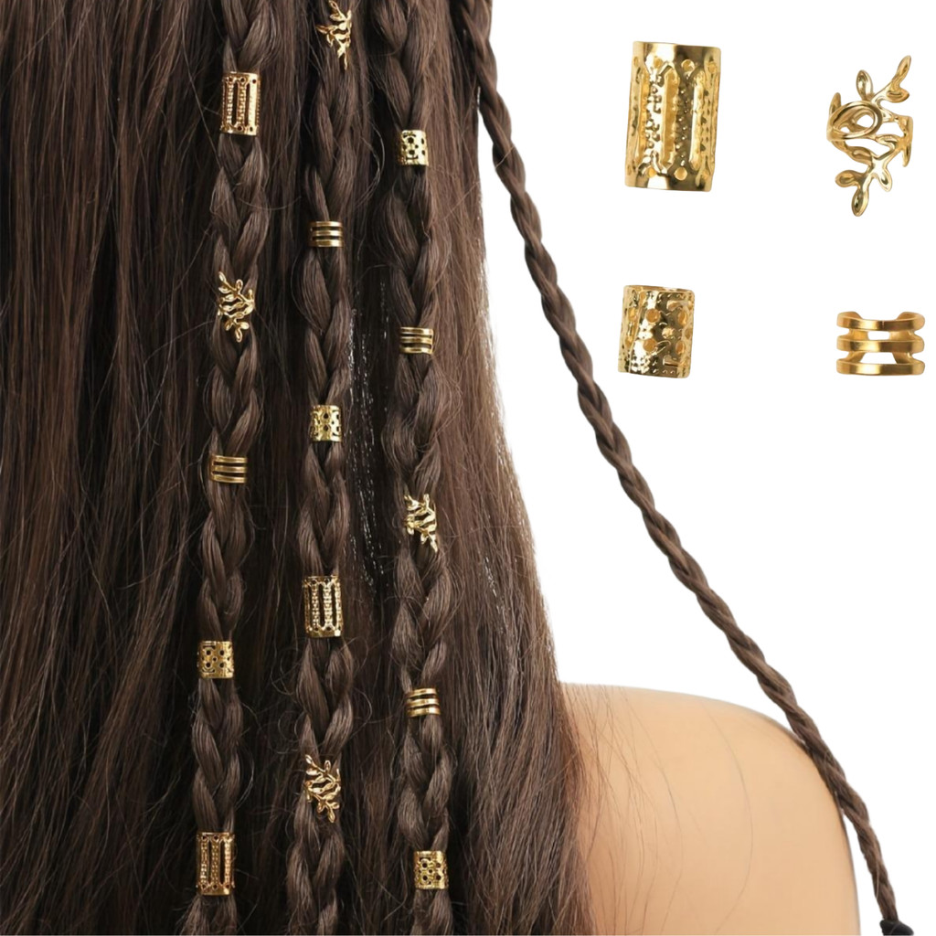 Jual 40/80Pcs Elegant Hollow Out Hair Rings For Women Girls Diy Hair ...
