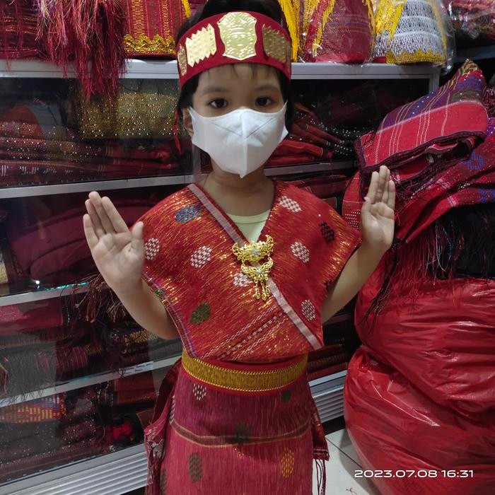 Jual BAJU ADAT BATAK ANAK PEREMPUAN/ ETNIK SUMATERA UTARA | Shopee Indonesia