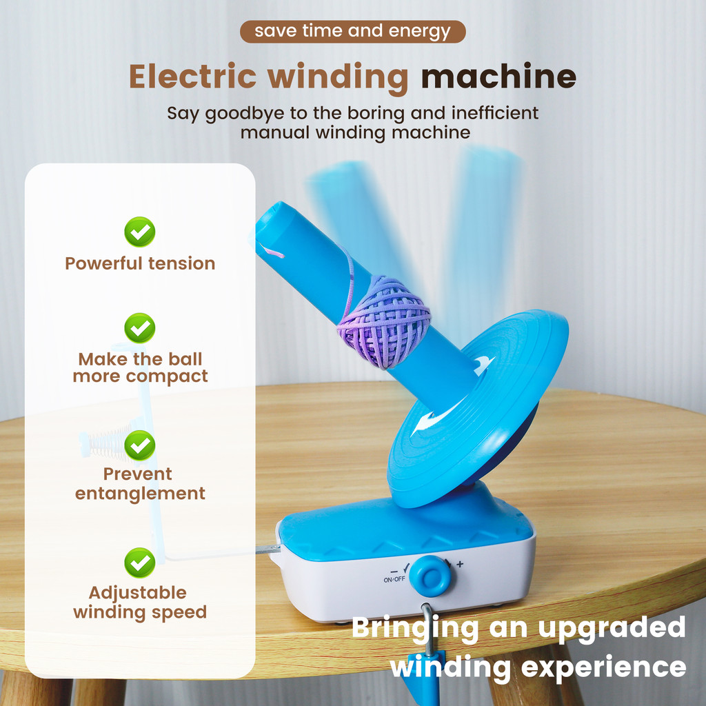 Jual Electric Yarn Winder Adjustable Yarn Ball Winder Large Capacity ...