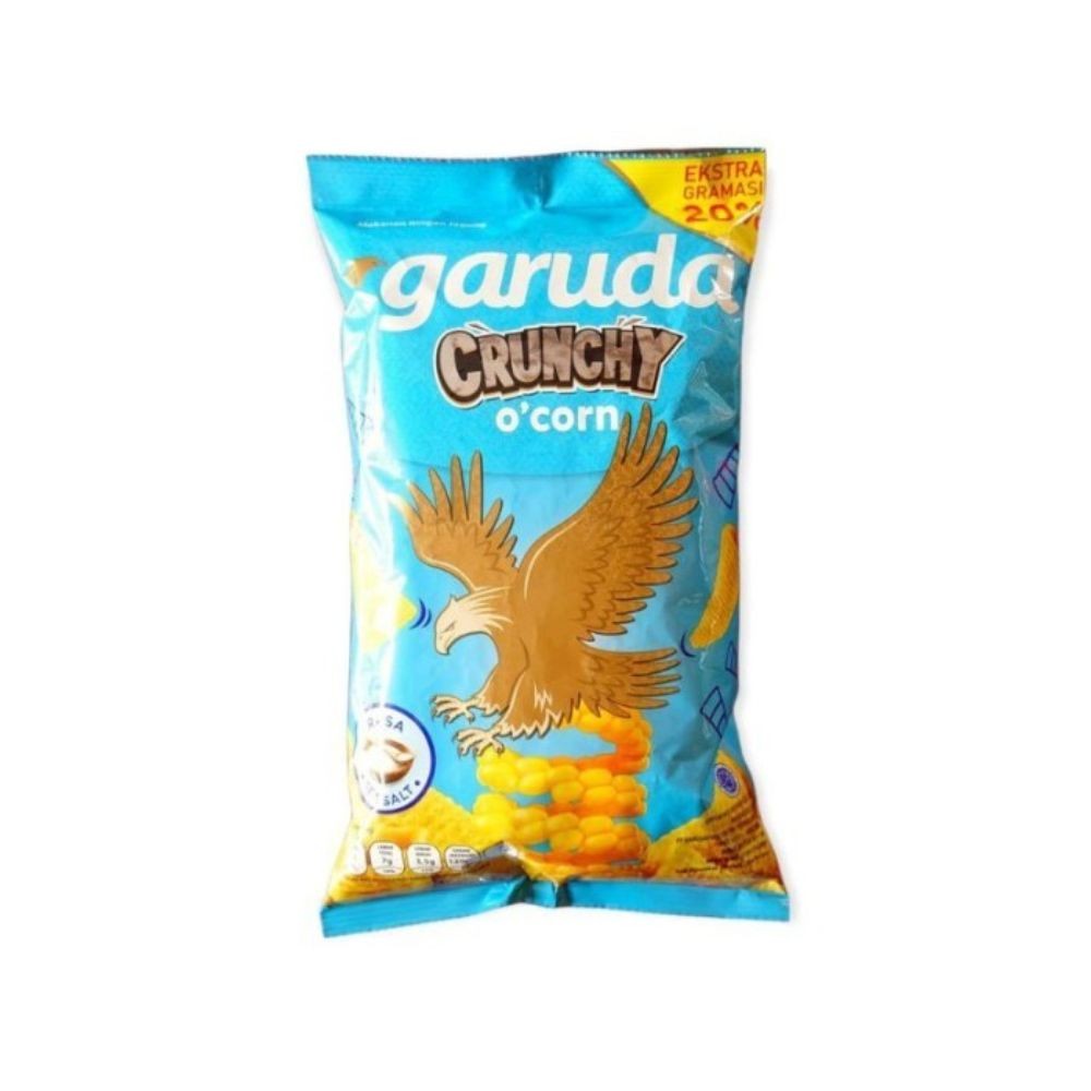 Jual Garuda Crunchy Snack Corn Tornado Rasa Sea Salt 70gr extra 14 gr 1 ...