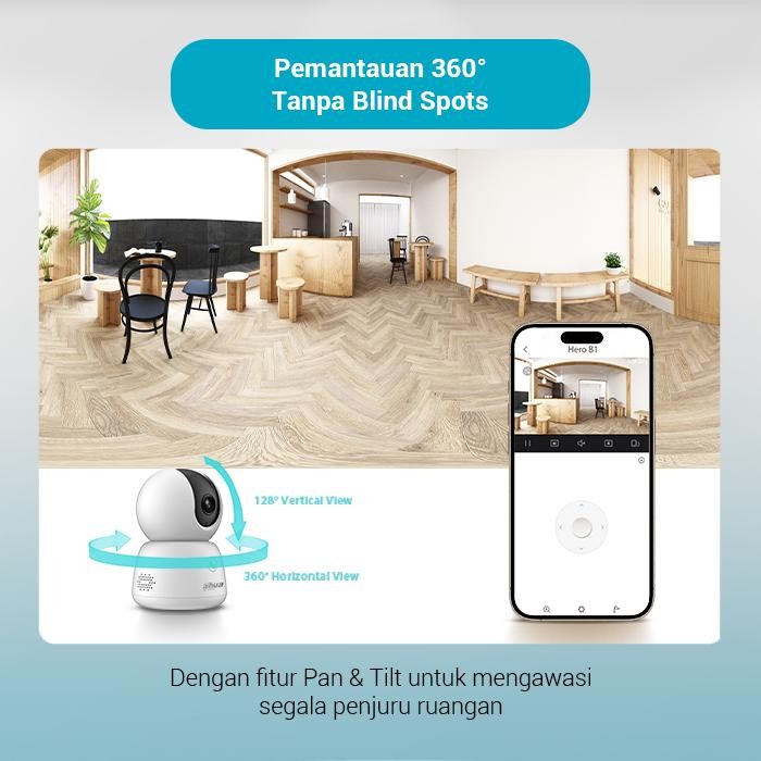 Jual Dahua Hero B1 Series Dh-H3B Kamera Cctv Wi-Fi 3Mp Smart Ip Camera ...