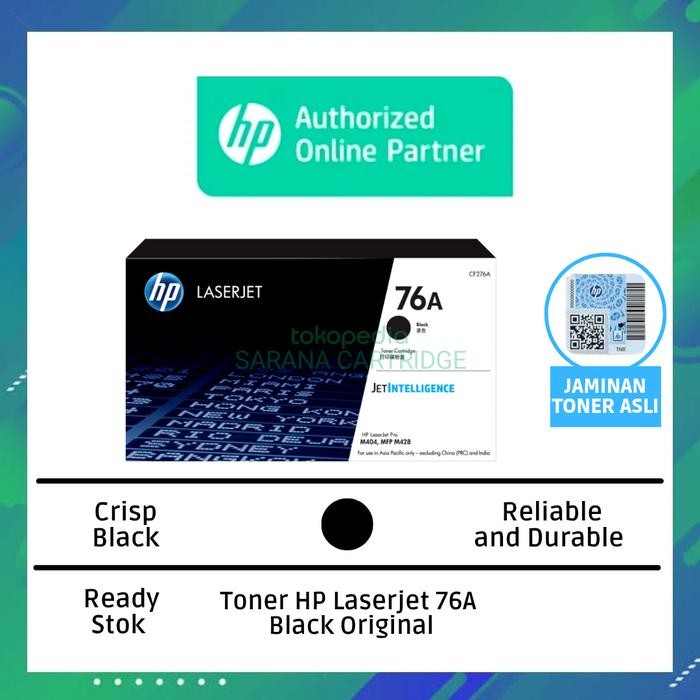 Jual HP Toner Cartridge 76A Original CF276A Hitam untuk Printer HP ...
