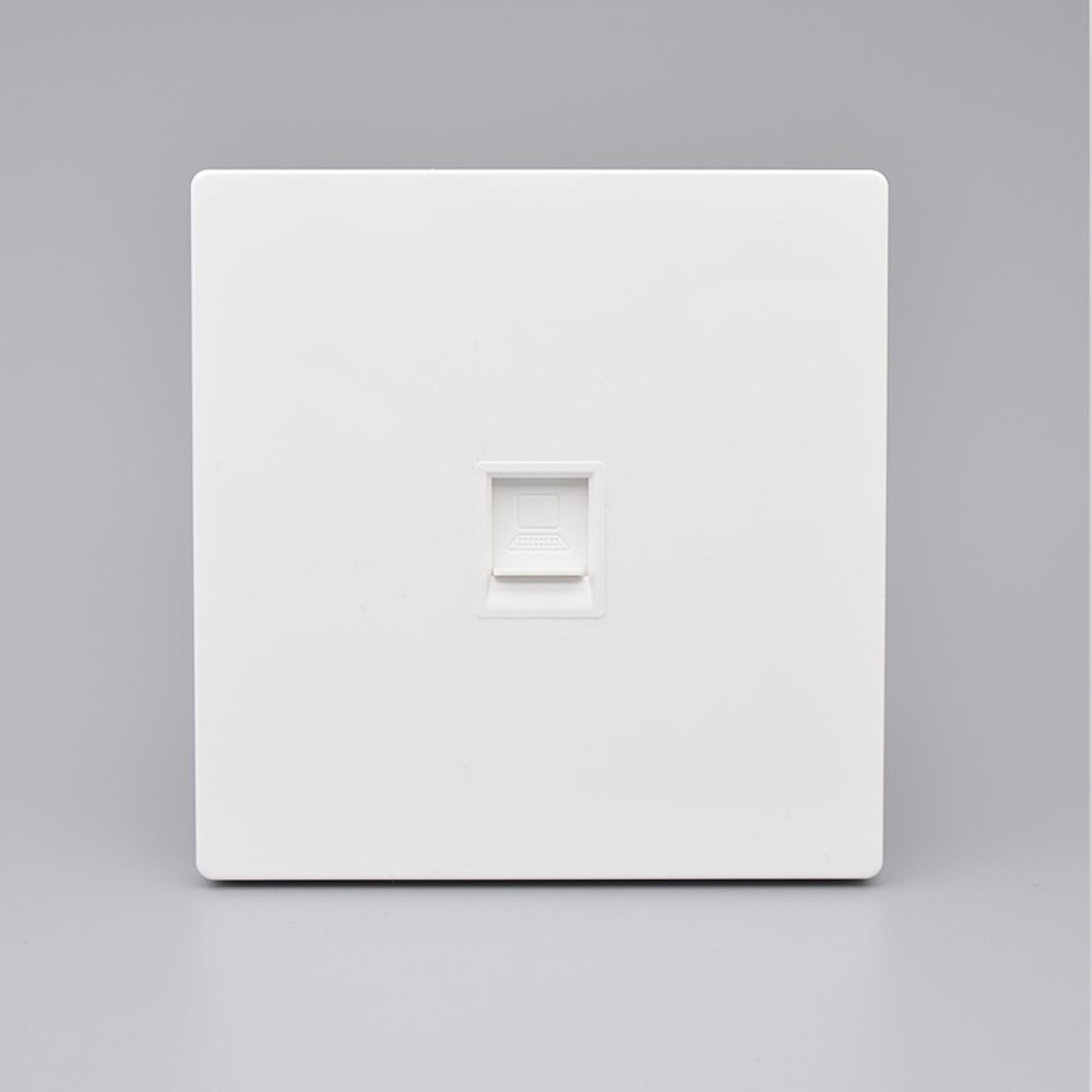 Jual 1 Port Cat8 Cat7 Rj45 86 Type Wall Panel Cat.7 Lan Faceplate Cat.8 ...