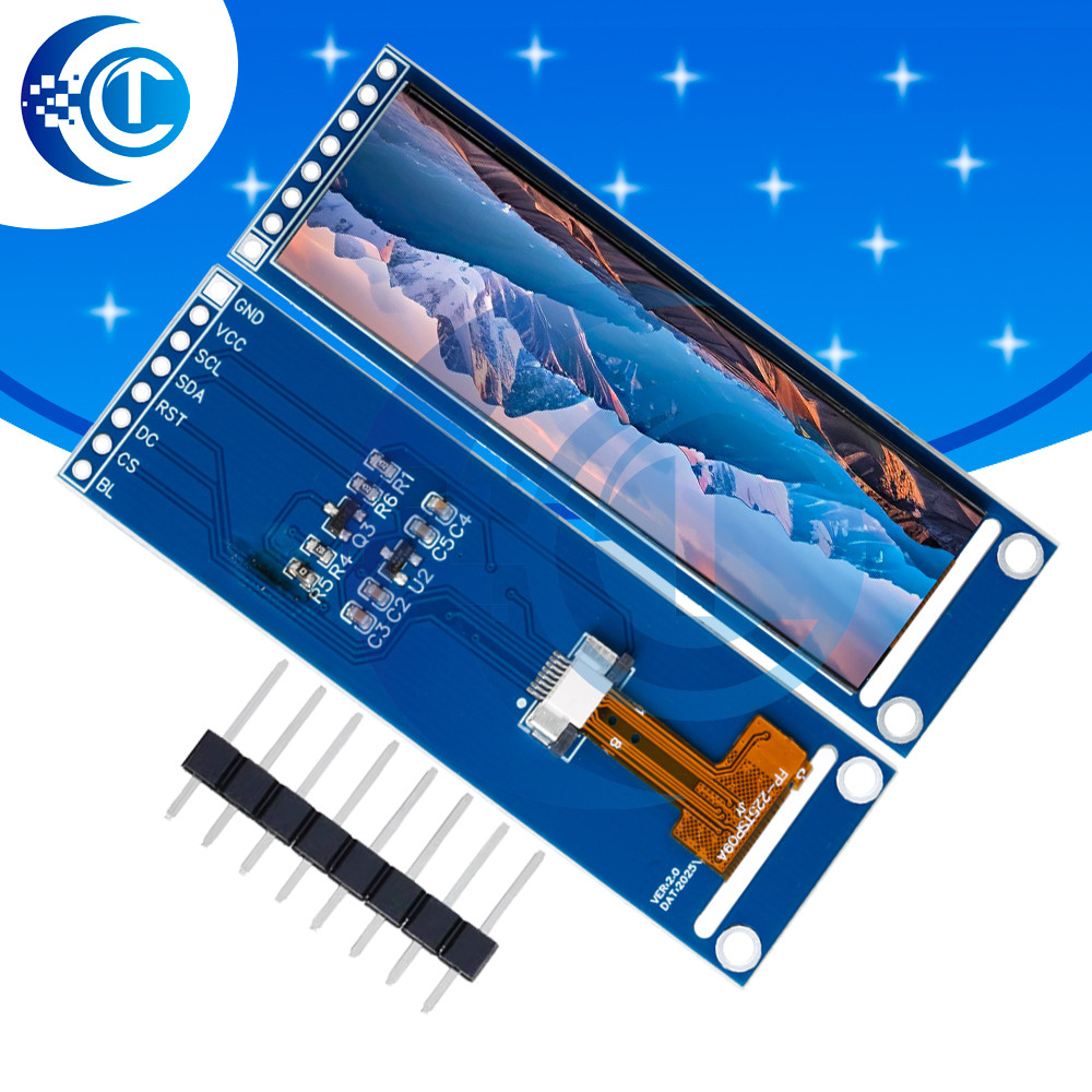 Jual 2.25-Inch Tft Lcd St7789 Small Screen 76*284 Module Lcd Full View ...