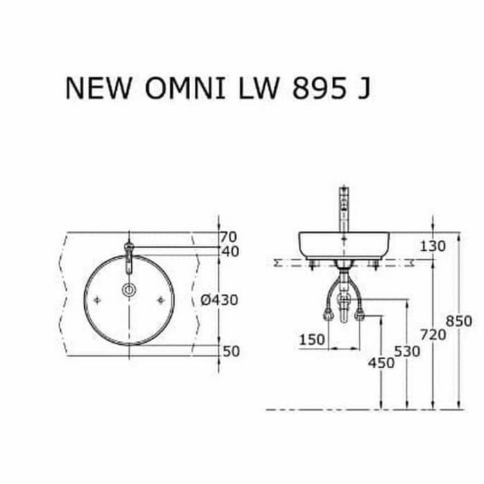 Jual Spesial Wastafel Toto Lw 895 J / W Bulat / Wastafel Toto Lw 895 J ...