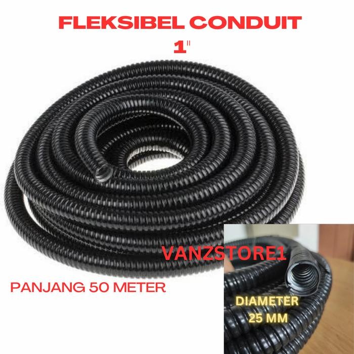 Jual 50 Mtr Fleksibel Conduit 1" Inch Besi Flexible Anaconda Phiton ...