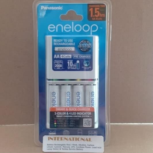 Jual Charger Battery Panasonic Eneloop Basic 1,5 Jam + 4 Baterai ...