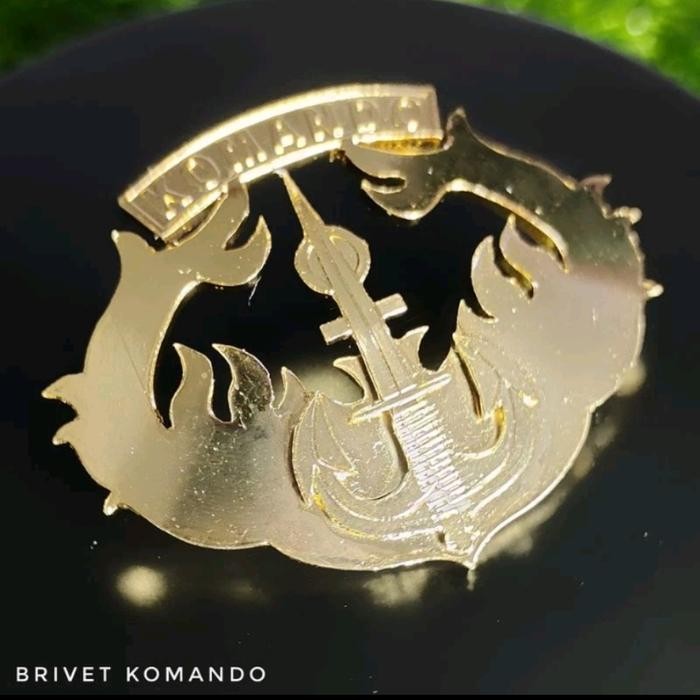 Jual PREMIUM Brivet Brevet Wing Komando (Kopassus) 100% plat kuningan ...