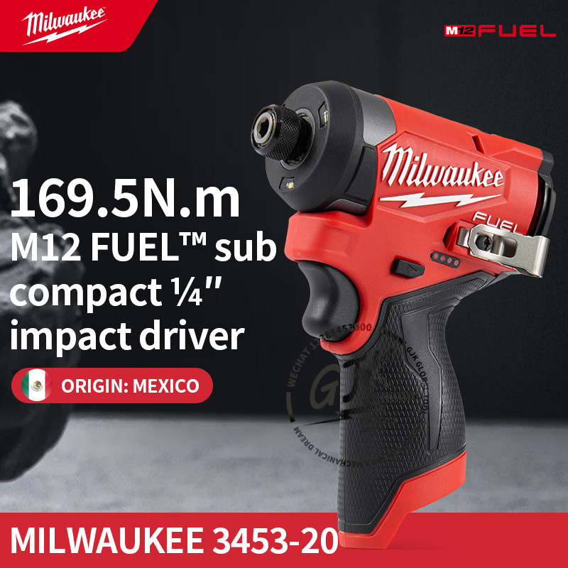 Jual Milwaukee M12 FID2-0 3453-20 M12 FUEL 12V 1/4" Hex Cordless Impact ...