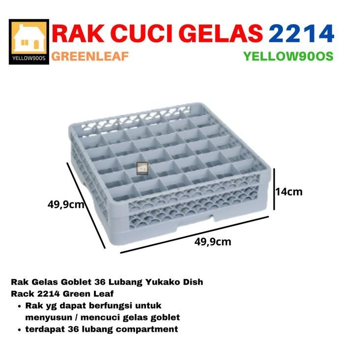 Jual Rak Gelas Goblet 36 Lubang Yukako Dish Rack Green Leaf 2214 ...