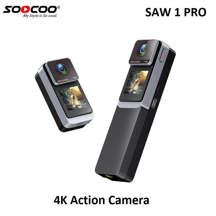 Jual SOOCOO SAW 1 PRO - 4K Ultra HD Thumb Action Camera - Dual Touch ...