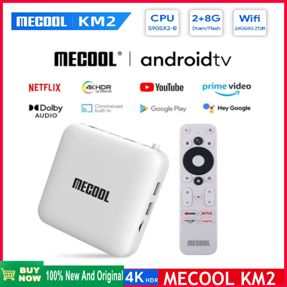 Jual Mecool KM2 2GB 8GB Android TV Box Amlogic S905X2 Google Certified ...