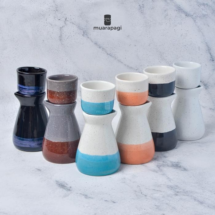 Jual MUARAPAGI Gelas Server Set - Mug Keramik Kopi V60, Decanter Jug ...