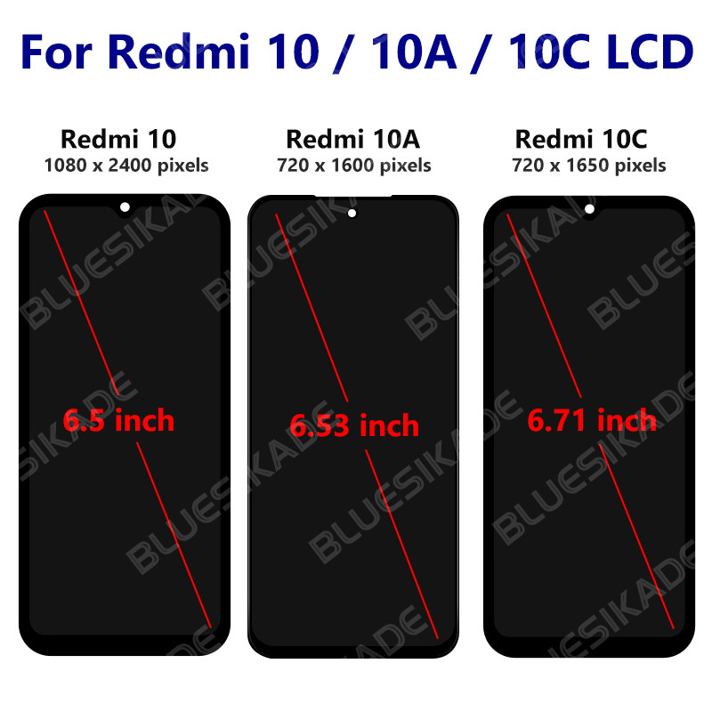 Jual For Xiaomi Redmi 10C LCD 220333QNY Display For Redmi 10A 220233L2C ...