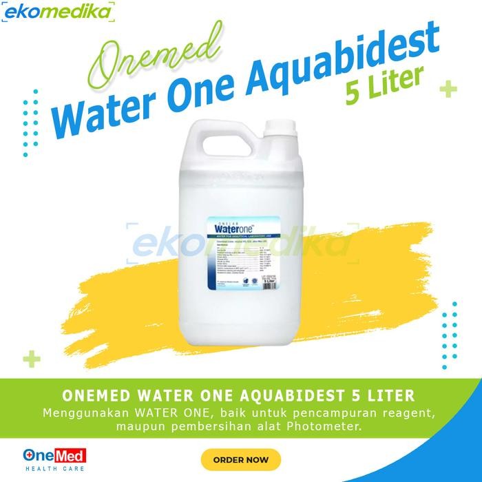 Jual Waterone OneMed 5 Liter / Aquabides / Purified Water One 5 L ...