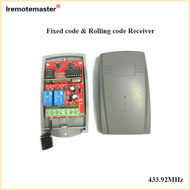 Jual 12V/24V Rolling Code Receiver Wireless Garage Door Controller ...