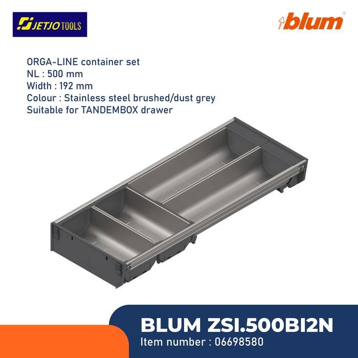 Jual Terlaris Blum Drawer Rak Sendok Zsi.500Bi2N Orga-Line Set Nl=500Mm ...