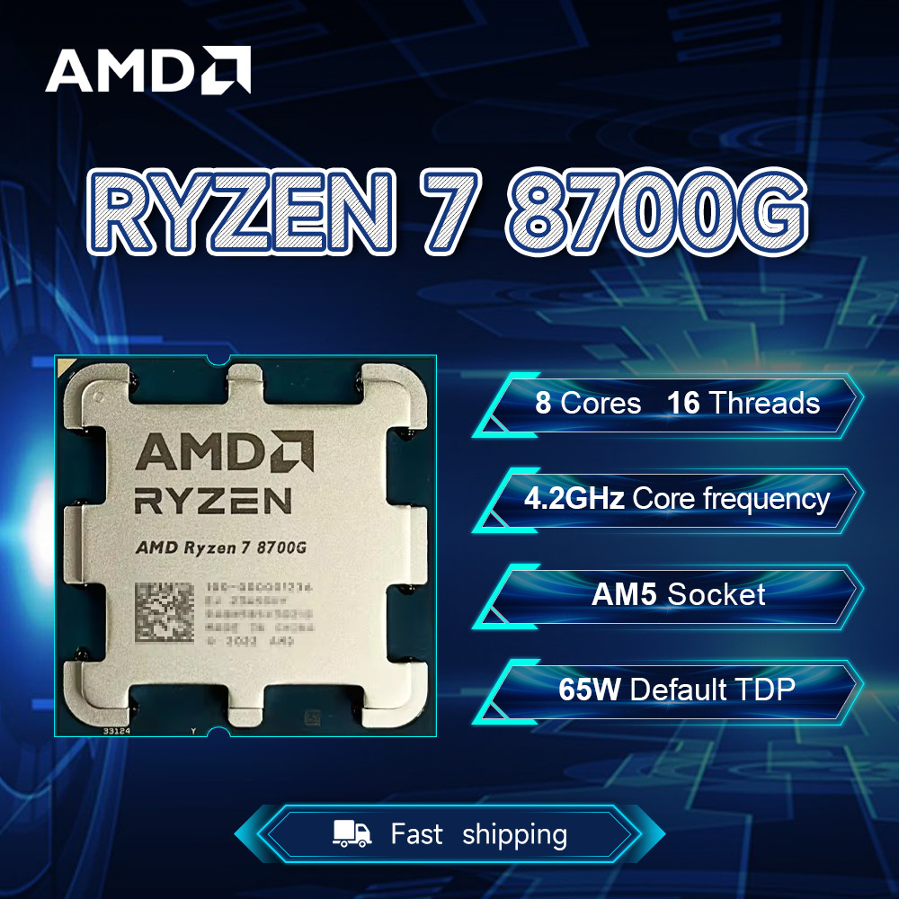 Jual NEW AMD Ryzen 7 8700G 4.2GHz 4NM L3=16M Processor 65W Socket AM5 8 ...