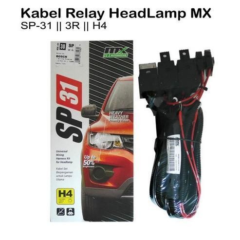 Jual Kabel Relay set lampu Head lamp H4 Bos 3 Relay tipe XT31 SP31 ...