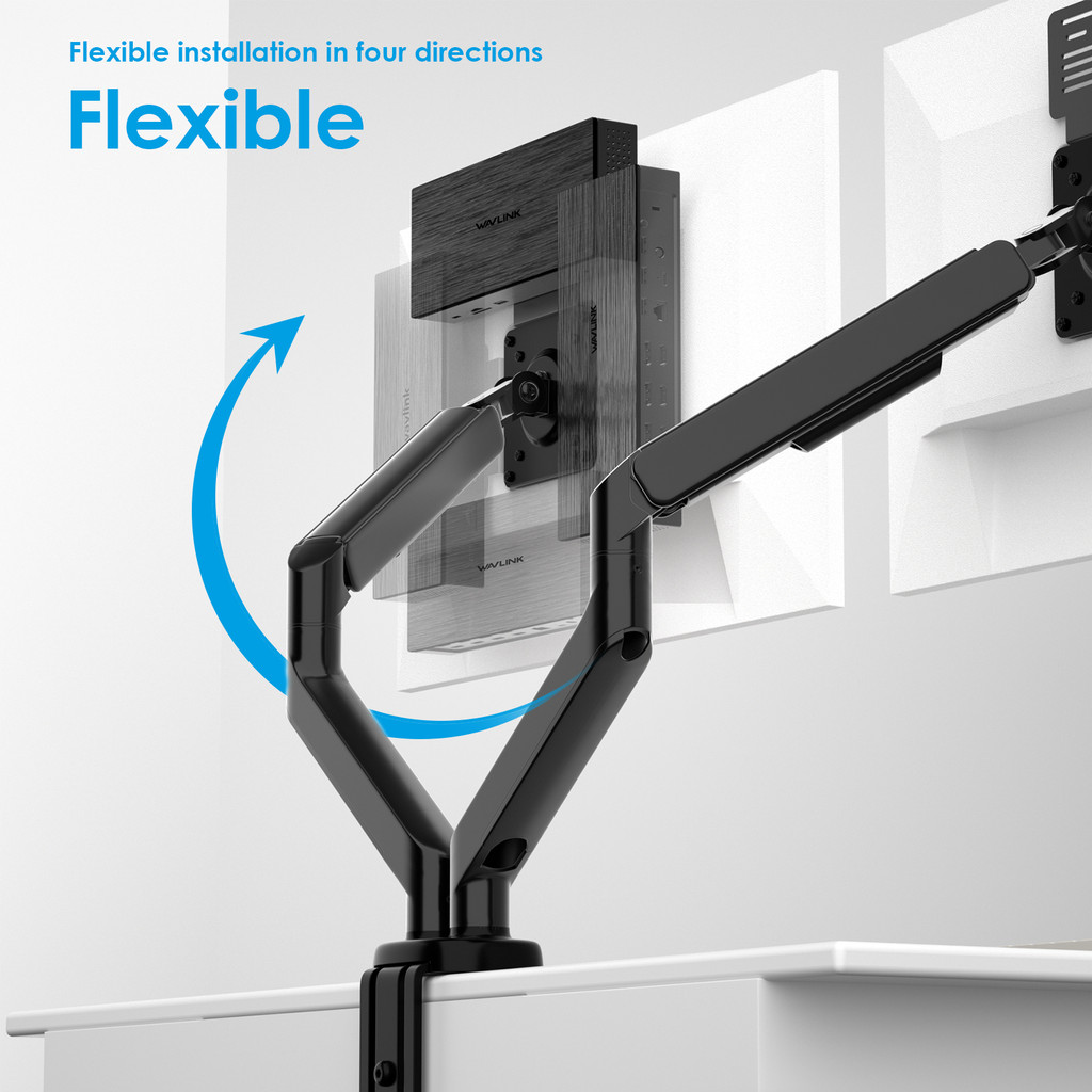 Jual WAVLINK Docking Station Mounting for Workstation Behind Monitor ...