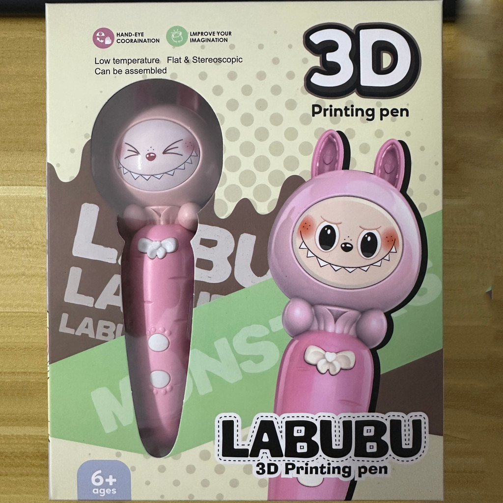 Jual LABUBU LAFUFU Safely 3D Pen Kit for Kids - Drawing Printer with ...