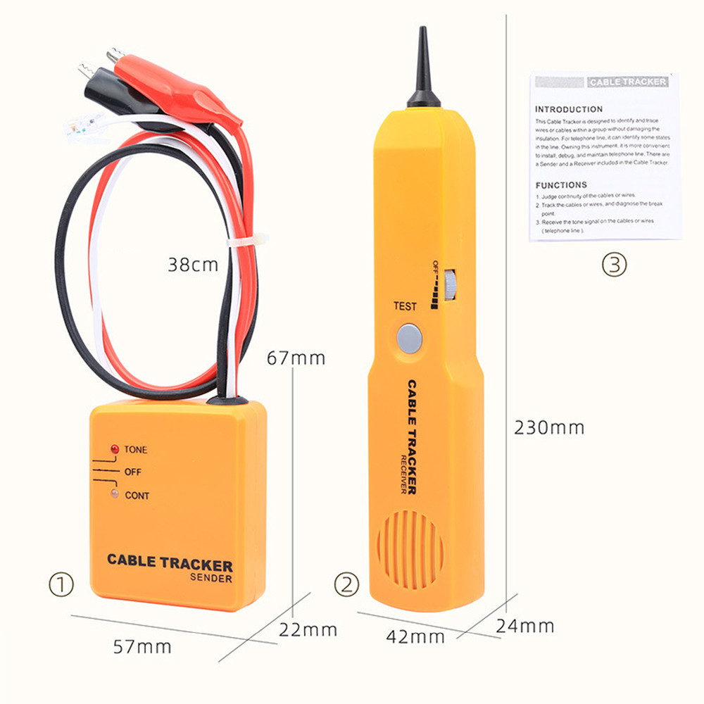 Jual RJ11 Network Tester Phone Telephone Cable Tester Toner Wire ...