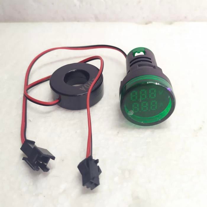 Jual Pilot Lamp Volt+Ampere Meter Fort Lampu Panel Arus + Tegangan ...