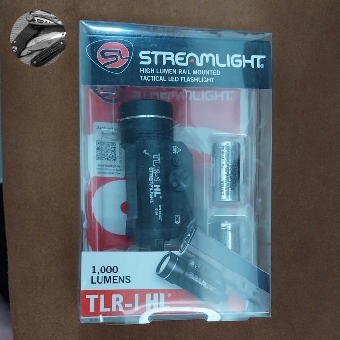 Jual Streamlight TLR-1 HL 1000 Lumen LED Tactical Weapon Light Long Gun Kit, CR123A, White, 1000 ...
