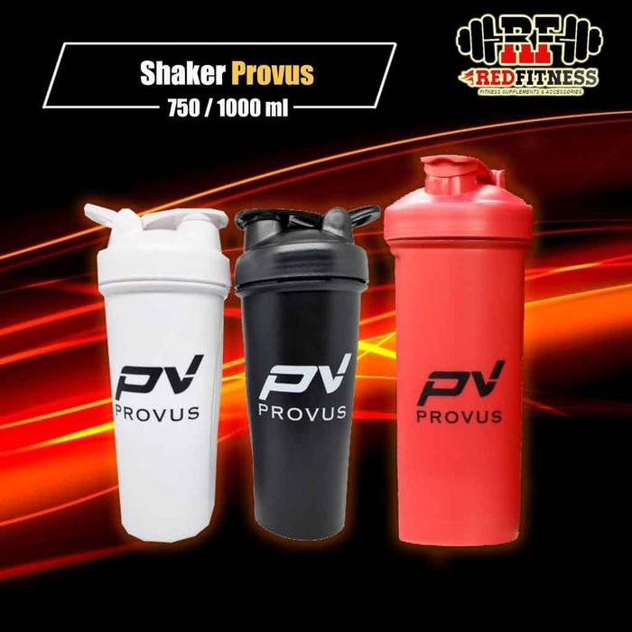 Jual Shaker Original Provus 750 Ml Hitam Putih & 1 Liter Merah / Botol ...