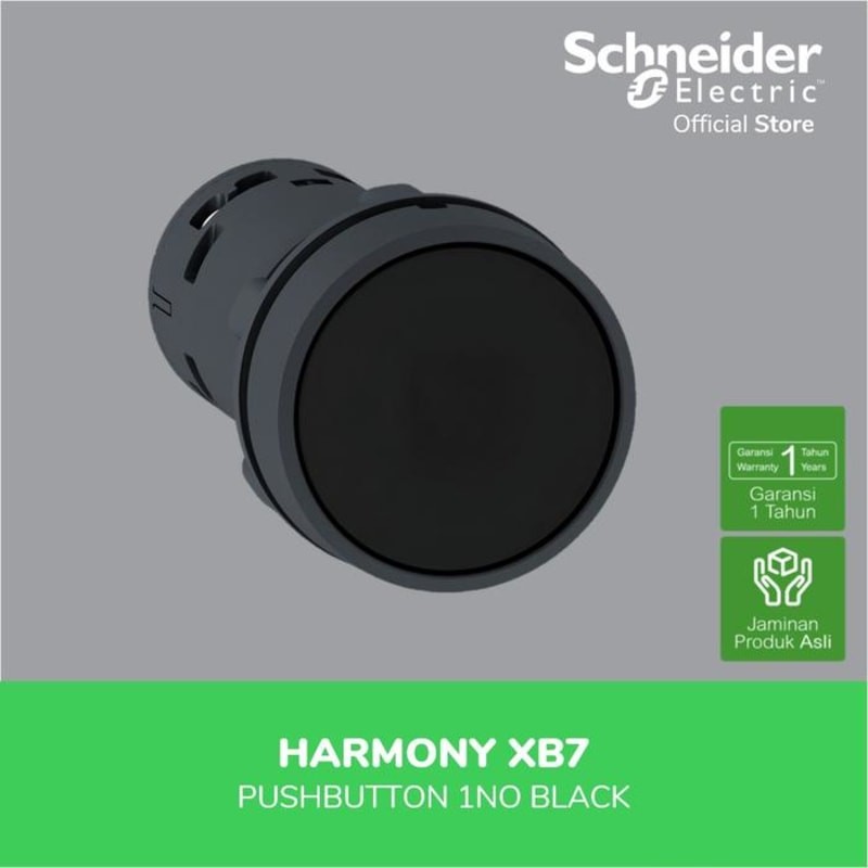 Jual ORIGINAL Schneider Electric XB7 Push Button 1NO Hitam - XB7NA21 ...