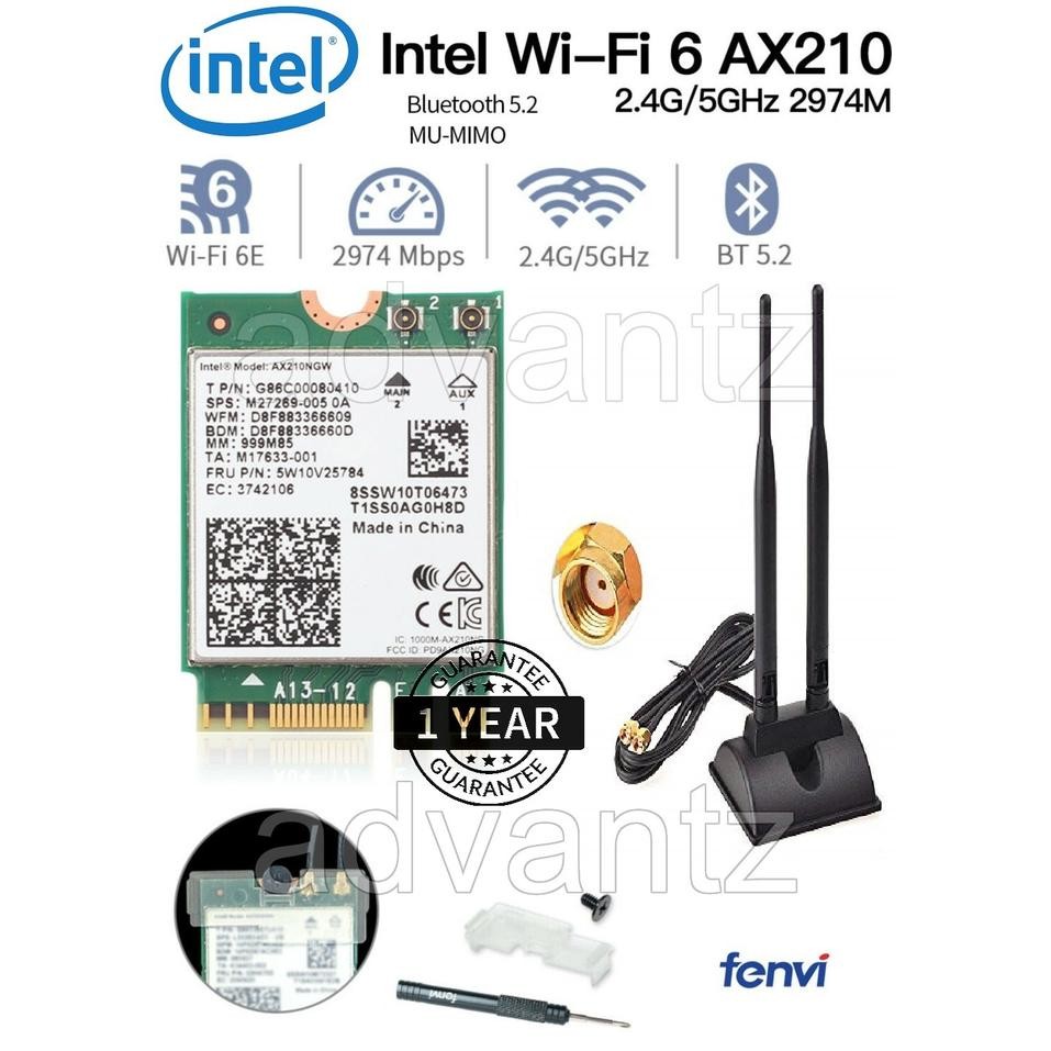 Jual Intel 6 Wifi 6E Ax210 Ax Ac Bt 5.2 Asrock Deskmini Desktop Kit ...