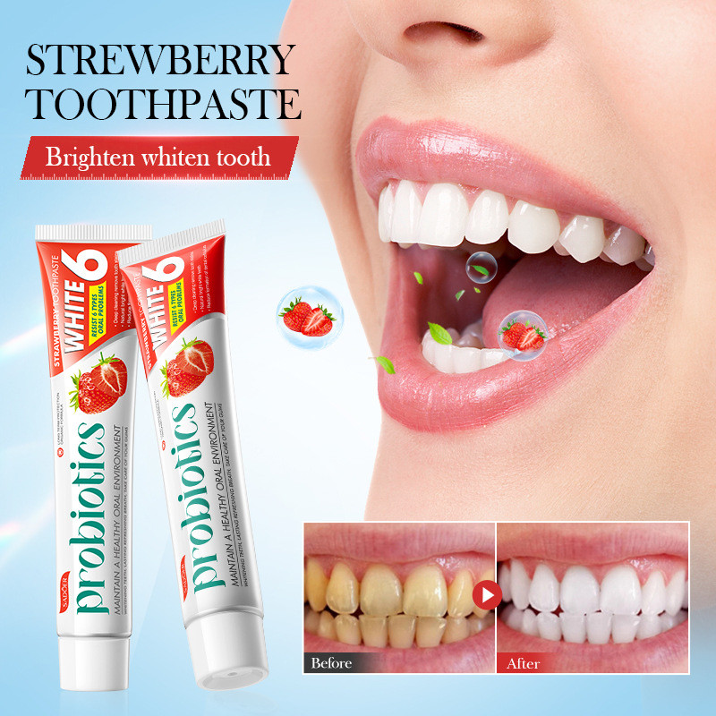 Jual Tooth Cleaning Toothpaste Plant Fruit probiotic Remover Yellowing ...