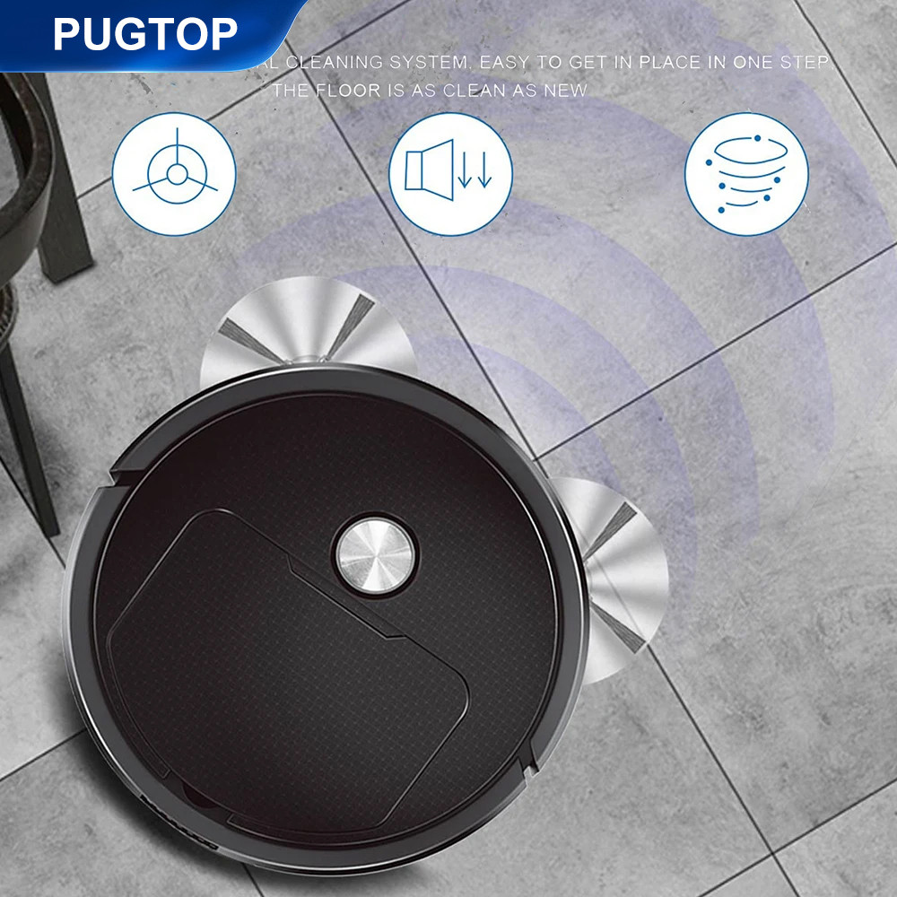 Jual IMPORT 3 IN 1 SMART SWEEPING ROBOT HOME MINI SWEEPER SWEEPING AND ...