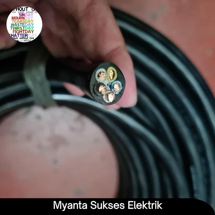 Jual Kabel NYYHY 5x6 5x6mm SUPREME Meteran Tufur Listrik Serabut Power ...