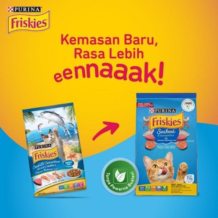 Jual FRISKIES Adult Seafood Sensation 1kg + PARTY MIX Adult Beachside 60g x2pcs | Shopee Indonesia