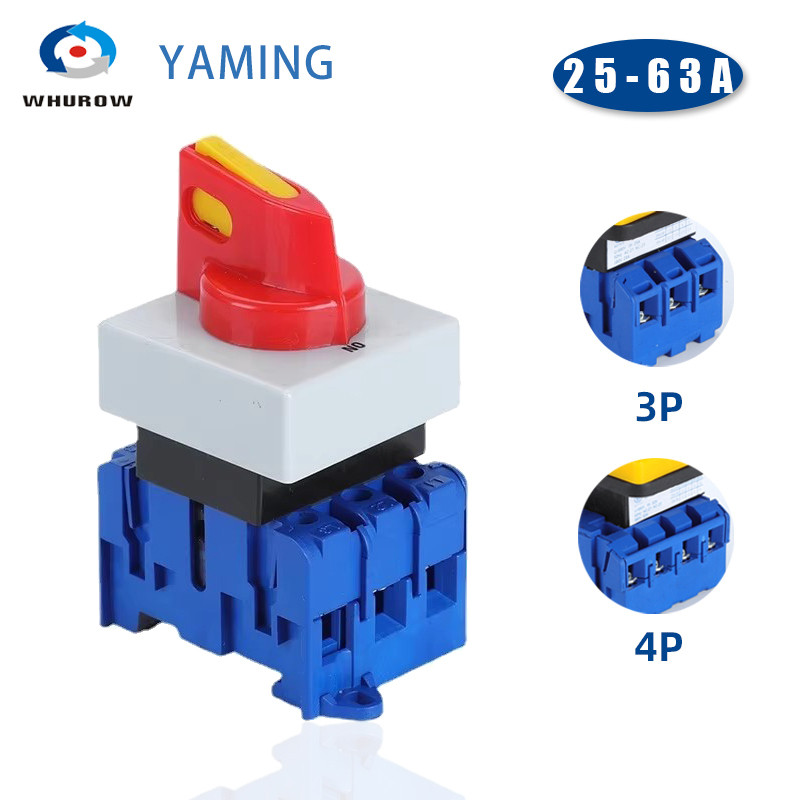 Jual Padlock Handle Isolator Switch YMD11 C Type OFF-ON DIN Rail ...