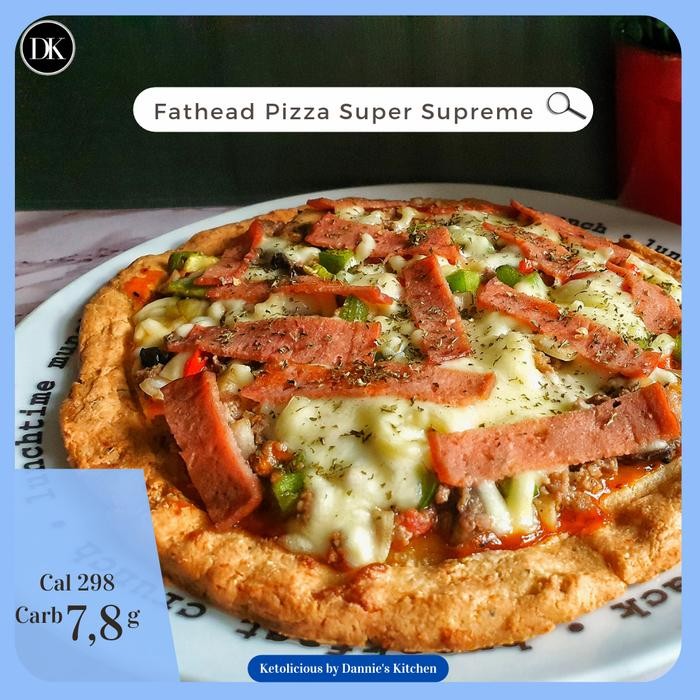 Jual H48Y Fathead Pizza Low Carb - Super Supreme | Shopee Indonesia