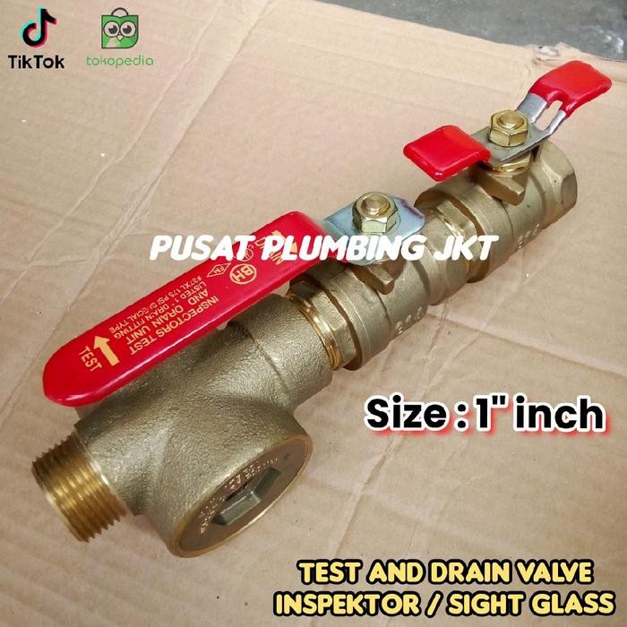 Jual Test Drain Valve 1" inch / Sight glass 1" inch | Shopee Indonesia