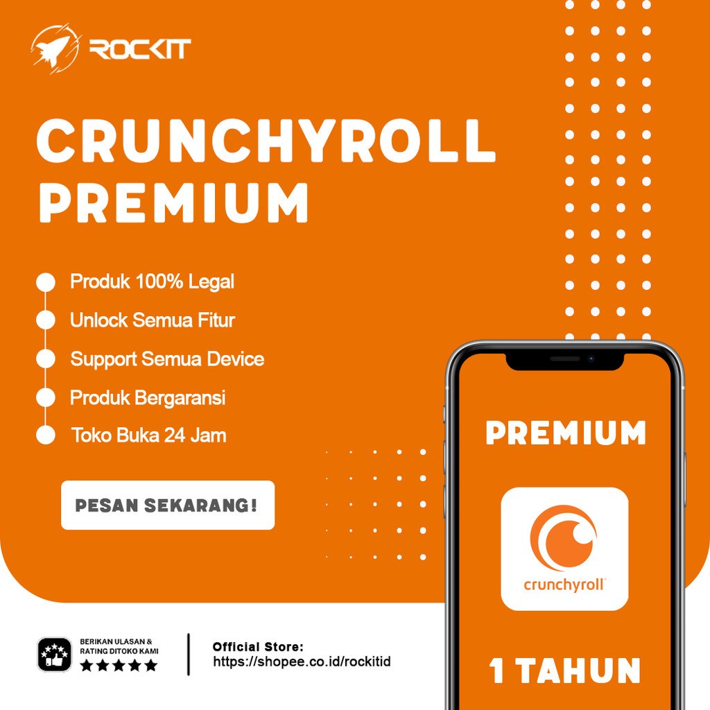 Jual Crunchyroll Mega Fan Premium 1 Bulan | Shopee Indonesia