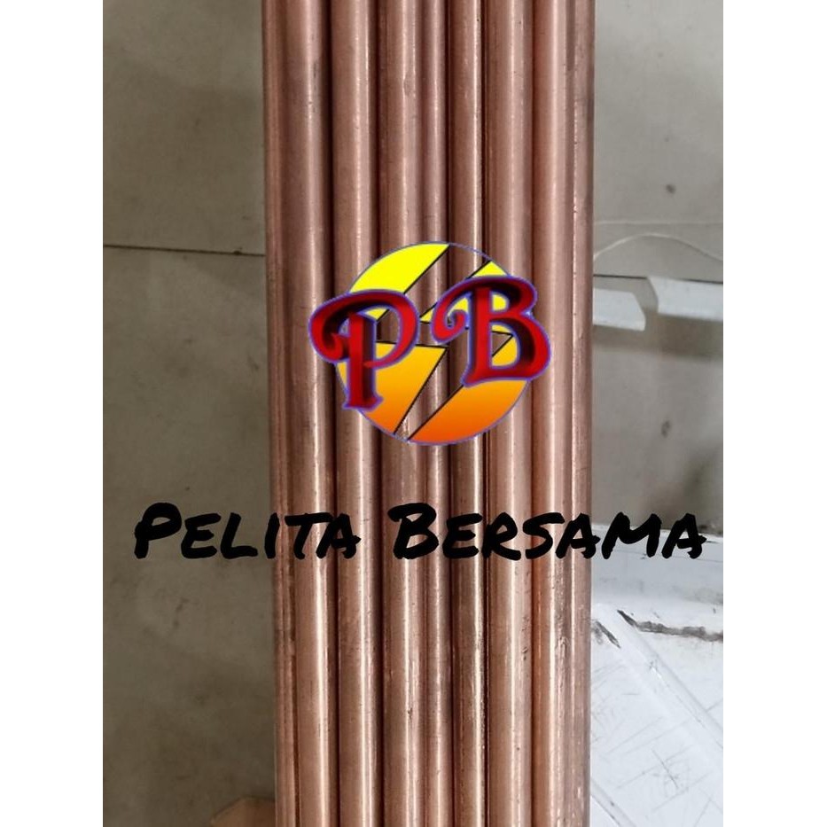 Jual Grounding Rod / Copper Rod 5/8 X 2 Meter + Drat (Full Tembaga ...