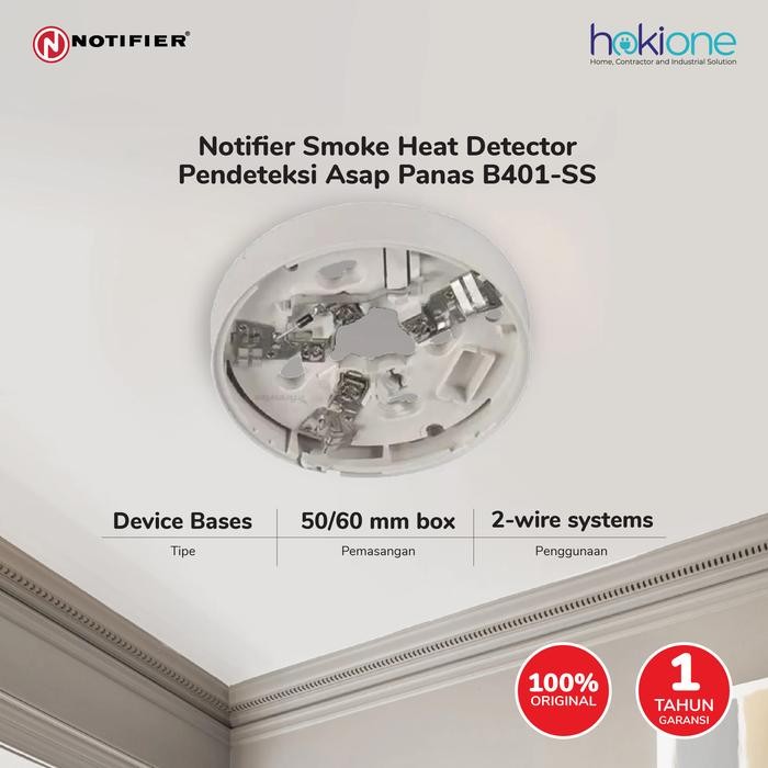 Jual Notifier Heat Detector Pendeteksi Asap Panas B401-Ss | Shopee Indonesia
