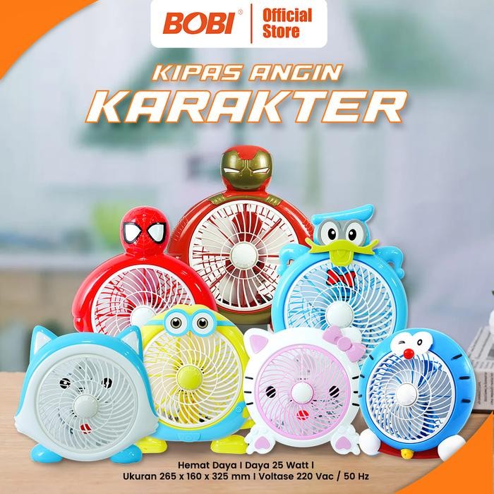 Jual Maspioon Indotech - Kipas Angin Listrik Karakter - Character Fan ...