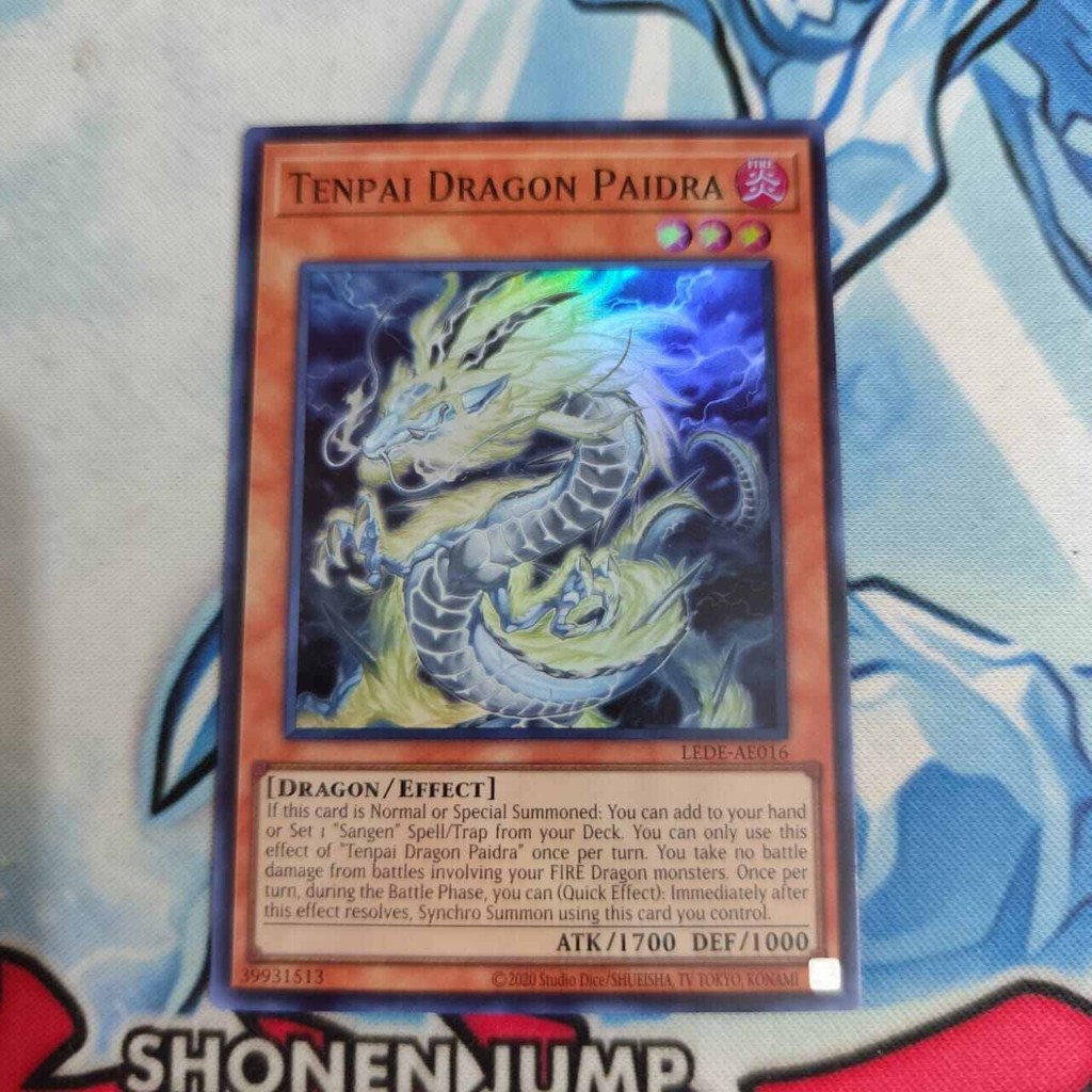 Jual yugioh AE tenpai dragon paidra LEDE-AE016 SR original | Shopee ...