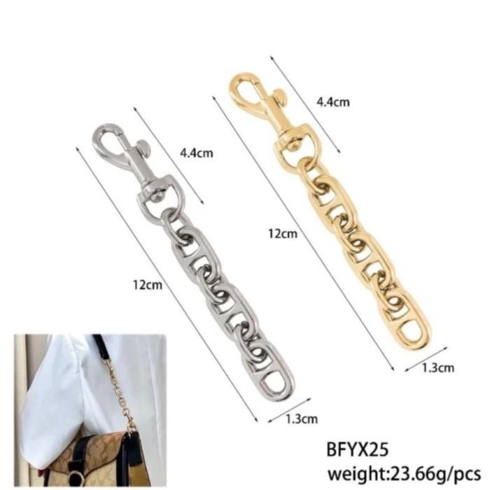 Jual Bag Strap Extender Rantai Besi Penyambung Pemanjang Tali Tas 13Cm ...