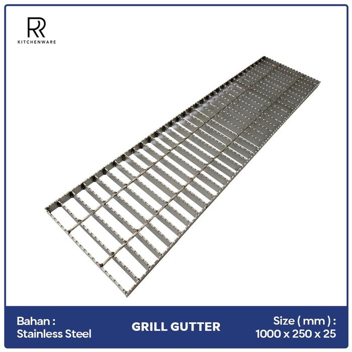 Jual GRILL GUTTER COVER GOT STAINLESS STEEL GALVANIS | Shopee Indonesia