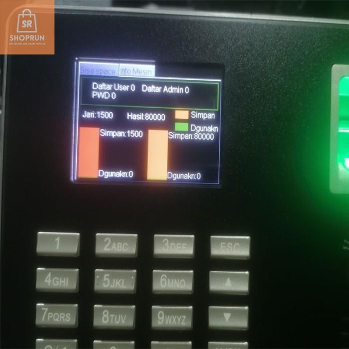 Jual Mesin Absensi Fingerprint ICON 800 Standalone Garansi 5 Tahun Tanpa Software Kapasitas 1. ...