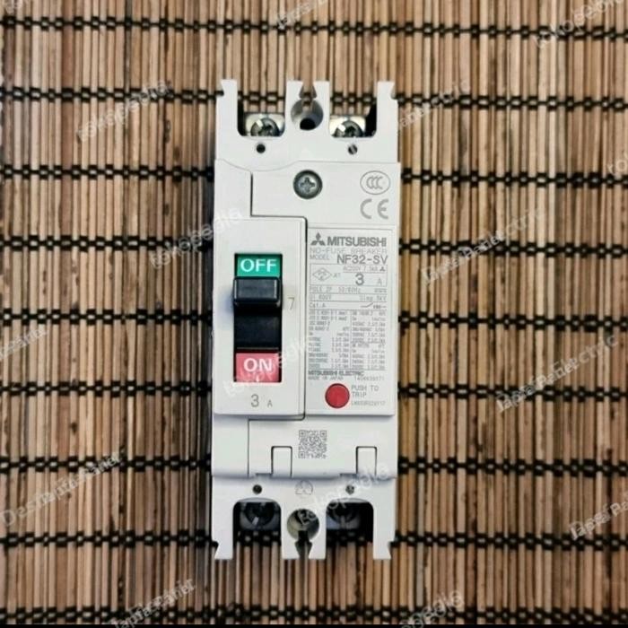 Jual New Mccb Breaker Mitsubishi Nf32-Sv 2Phase 3Ampere Original ...