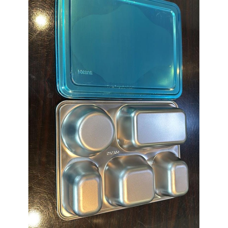 Jual Food Tray Stainless Steel SUS 304 5 sekat 6cm tempat makan ...