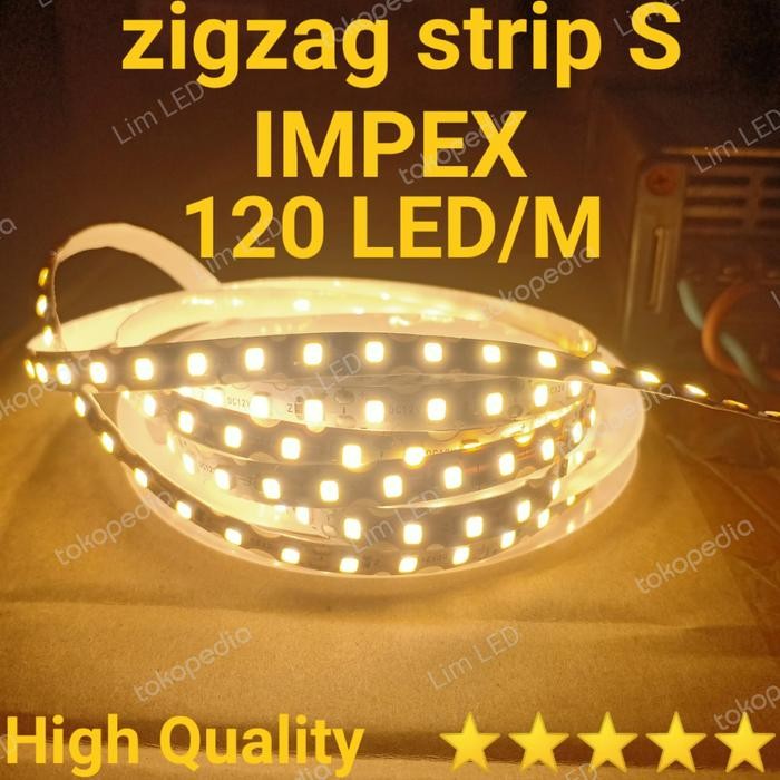 Jual Led Strip Zig-Zag Type S Impex 120 Led/M Dc 12V ( 1Roll 5 Meter ...