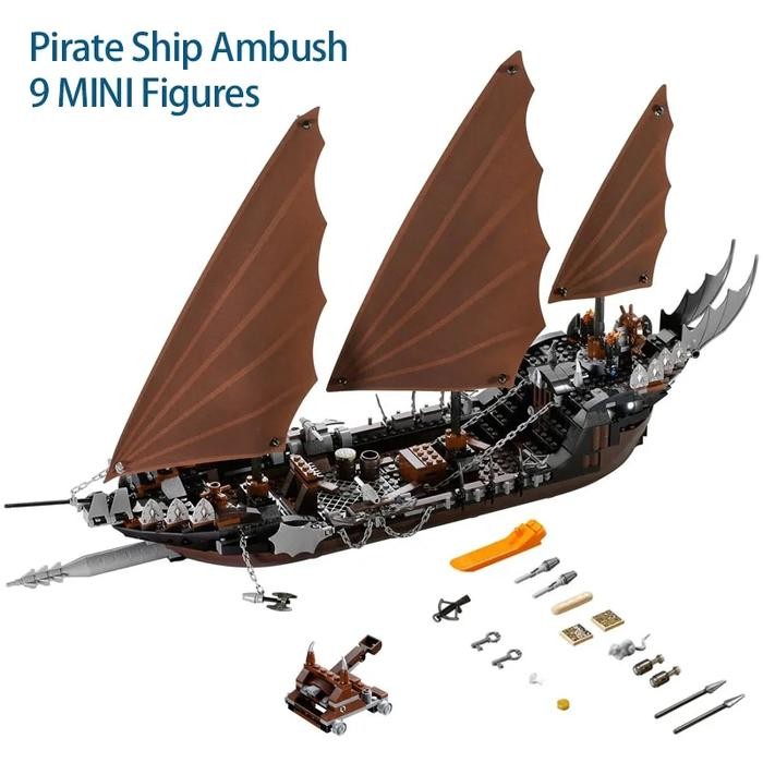 Jual Pirate Ship Ambush Building Blocks Bricks Boat Kids DIY ...
